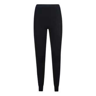 Paco Rabanne High Waist Logo Waistband Leggings - - Trousers - Damen - Schwarzk - XS