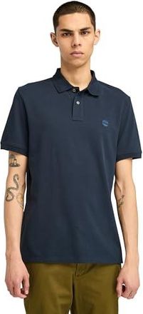 Timberland Oyster River TFO Polo SS (Standard) avec Logo sur la Poitrine pour Homme, Bleu, L