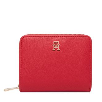 Tommy Hilfiger Geldb&ouml;rse Tommy Hilfiger Th Icon Med Za W/Flap AW0AW18475 Rot