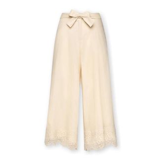 Elena Miro Damen, Hosen, Beige, 4XLGr&ouml;&szlig;e