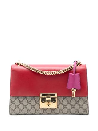 Gucci sac port&eacute; &eacute;paule m&eacute;dium &agrave; motif GG Supreme (2016-2025) - Marron