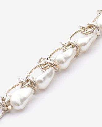 Isabel Marant Bracelet Rain Drop - Femme - Blanc Et Argent&eacute; - - Isabel Marant