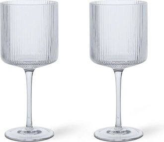 Ferm Living Verres à vin rouge Ripple - Set de 2 Ferm Living