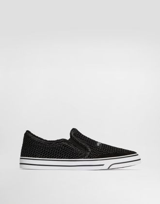 Dolce & Gabbana Sneaker Dg Sailing Aus Raffia - Mann Sneakers Schwarz 40.5