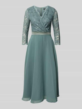Swing Cocktailkleid mit V-Ausschnitt