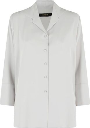 Seventy Femme, Blouses et Chemises, Gris, Taille: 44 FR Heavyweight Shirt