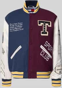Tommy Jeans Regular Fit Bomberjacke aus Woll-Mix Modell LETTERMAN