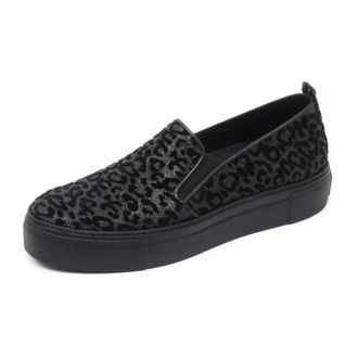 Trussardi Leopard Slip-On Schuh mit Keilabsatz - - Shoes - Damen - Schwarzk - 37 EU