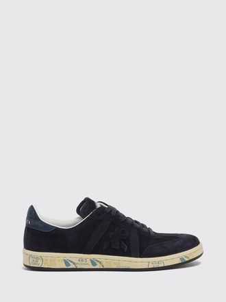 Premiata Bonnie Sneaker aus Leder und Wildleder mit seitlichem Maxi-Logo