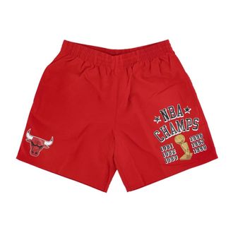 Mitchell & Ness Chicago Bulls NBA Shorts - - Sport - Herren - Rot - XL