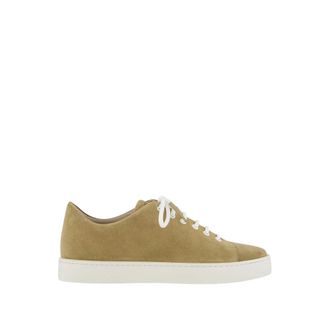 Manolo Blahnik Beige Wildleder Sneakers Minimalistischer Stil - - Shoes - Herren - Beige - 45 EU