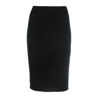 Saint Laurent Fein gestrickter Bleistiftrock - - Skirts - Damen - Schwarzk - M