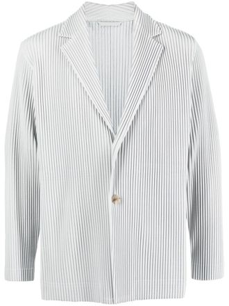 Homme Pliss&eacute; Issey Miyake Plissiertes Sakko - Grau