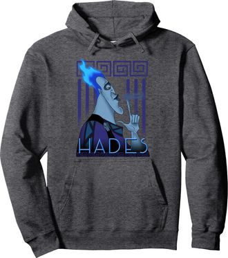 Disney Geometrisches Portr&auml;t von Disney Hercules Hades Pullover Hoodie