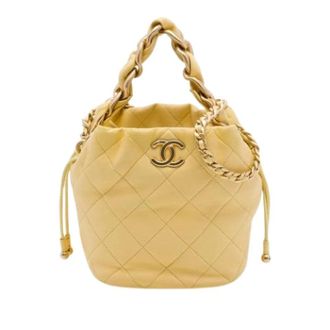 Chanel Sac seau vintage Pre-owned - Femme - Pre-owned - Jaune - Taille: ONE Size