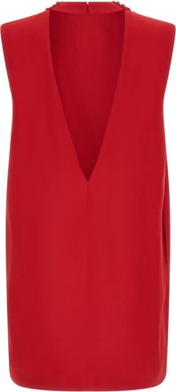 Valentino Garavani Solid Dress - Red