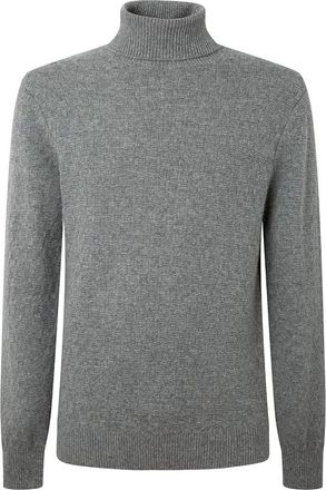 Hackett Pull &agrave; col roul&eacute; H Stitch - Homme - Pulls - Gris - Taille: M