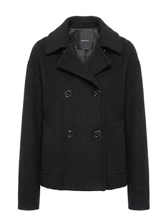 Pinko Manteau Court - Noir
