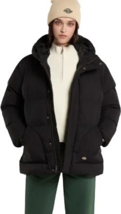 Dickies Femme, Vestes, Noir, Taille: 36 FR Eagleville Hooded Puffer