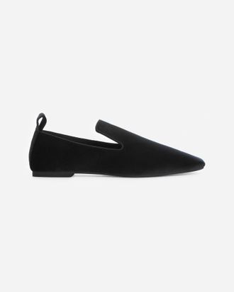 Arket Slipper Aus Samt -Schwarz