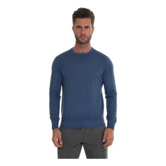 Hindustrie Kaschmir-Mix Slim Fit Pullover - - Knitwear - Herren - Blau - M