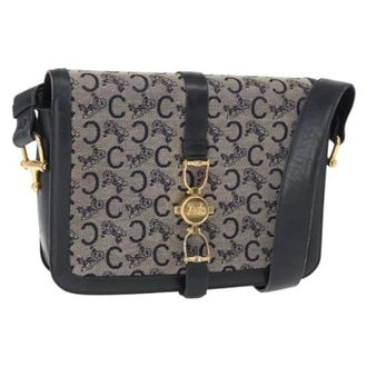 Celine Sac bandouli&egrave;re vintage en toile Pre-owned - Femme - Pre-owned - Bleu - Taille: ONE Size