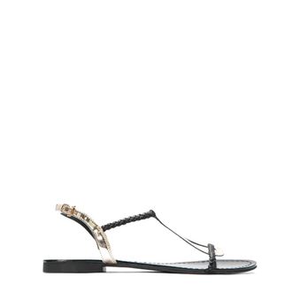 Kazar Schwarze und goldene Sandalen f&uuml;r Damen - - Shoes - Damen - Gelb - 37 EU