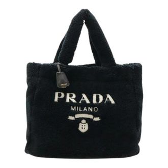 Prada Pre-owned Terry Fabric Tote Bag 1Bg130 - - Pre-owned - Damen - Schwarzk - ONE SIZE