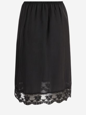 The Garment Womens Silk Skirt Black