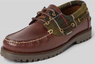 Barbour Schn&uuml;rschuhe aus echtem Rindsleder Modell Deck