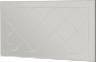 Dmora Spiegel Qamar 60x120cm Wei&szlig; Struktur aus Glas