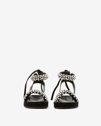Isabel Marant Sandales Mellan - Femme - Noir - Taille37 - Isabel Marant