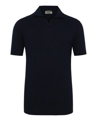 Ferrante Softes Poloshirt aus &auml;gyptischer Baumwolle mit Variokragen in