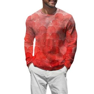 Generic Haut &agrave; col roul&eacute; pour homme, col roul&eacute; l&eacute;ger et respirant, confortable, doux au toucher, haut de printemps et dautomne, Rouge, XXL