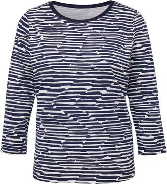 Rabe T-Shirt Gemustert - Rundhals, 3/4 Arm