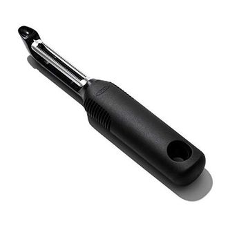 Oxo Good Grips - Éplucheur à tomates et à peaux fines - Économe à légumes dentelé en inox - Noir