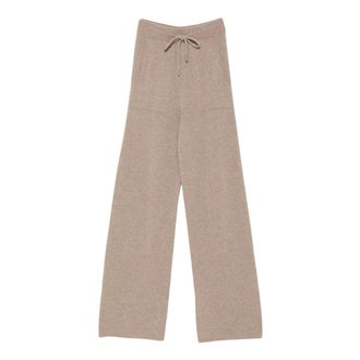 Max Mara Mxmfiabe Pantalon en Maille - Femme - Pantalons - Beige - Taille: 36 FR