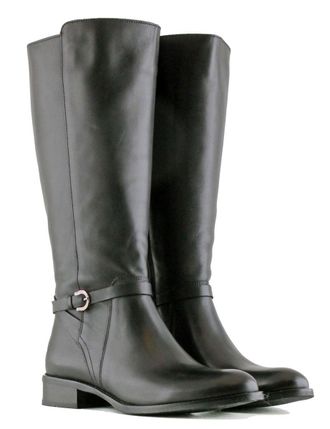 Jilsen Weitschaftstiefel Bianca | XL Schaftweite 48 | Schwarz | Absatz 3 | Gr&ouml;&szlig;e 38 | Weiter Schaft