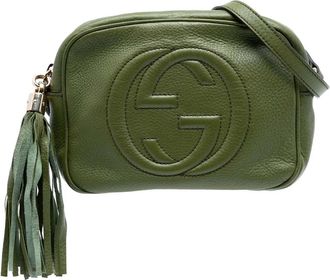 Gucci Hobo Bags - Leather Soho Disco Crossbody - Gr. unisize - in Gr&uuml;n - f&uuml;r Damen