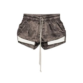 Rick Owens Fog Boxers Drawstring Panelled Shorts