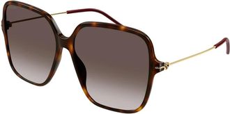 Gucci Square-Frame Sonnenbrillen - - Accessories - unisex - Braun - 60 MM