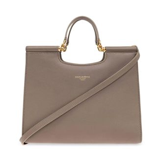 Dolce & Gabbana Femme, Sacs, Brun, Taille: ONE Size Petit sac cabas avec anses