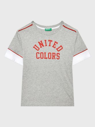 Benetton United Colors Of Benetton T-Shirt 3096C10A9 Grau Regular Fit