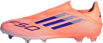 adidas Unisex Chaussure sans Lacets F50 League Terrain Souple/Multi-Surfaces, Beam Orange/Lucid Blue/Cloud White, 42 2/3