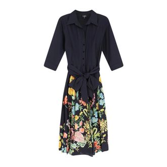 Lavi Lavi, Femme, Robes, Bleu, Taille: 38 FR Spritz Midi Dress