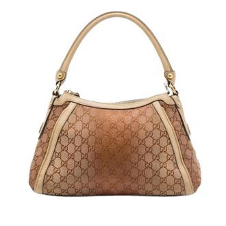 Gucci Sac bandouli&egrave;re Pre-owned en toile - Femme - Pre-owned - Brun - Taille: ONE Size