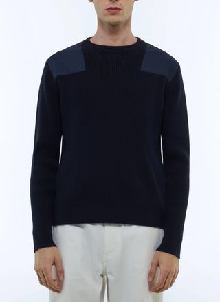 Fursac Pull c&ocirc;tel&eacute; en laine et coton - Taille XXL - Homme