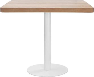 Generic Bistrotisch, MDF-Kaffeebar mit Stahlbeinen und -sockel, Moderner Quadratischer Fr&uuml;hst&uuml;ckstisch f&uuml;r K&uuml;che, Essecken und Kleine R&auml;ume in Wohnungen (80 x