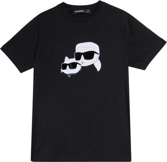 Karl Lagerfeld Homme, Tops, Noir, Taille: XL Ikon Choupette T-Shirt