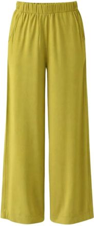 Max Mara Femme, Pantalons, Vert, Taille: 38 FR Savio Wide Pantalons